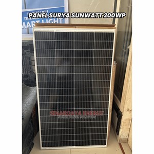Panel Surya / Solar Cell Sunwatt 200Wp Half-Cut Monocrystalline 36V ...