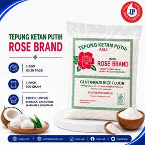 Tepung Ketan Putih Rose Brand 500gr - PT MITRA UNIT PLASTINDO CEMERLANG ...