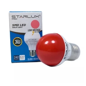 Lampu LED Starlux Bulb 3.0W 6500k Red ST8803R | Oscar Tunastama