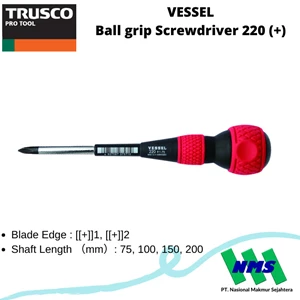 Obeng Trusco 124-6755 Vessel Ball Grip Screwdriver 220 Obeng Bola Plus ...
