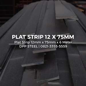 Plat Strip 12mm x 75mm x 6m Berat 42.39 kg | Dua Putra Petir