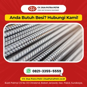 Besi Beton Ulir 10mm x 12 Meter SNI DPP Steel | Dua Putra Petir
