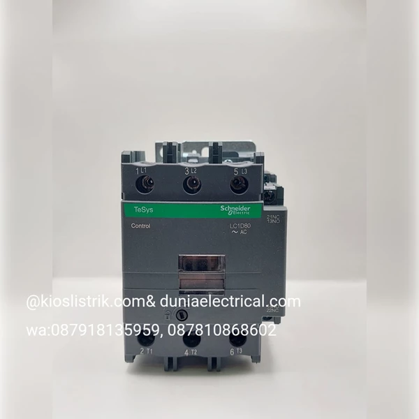 Industrial AC Contactor Schneider LC1D80M7 125A 220 Vac | Hargo Mandiri
