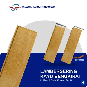 Plafon Kayu Lambersering Kayu Bengkirai Per Meter Persegi Panjang 100 ...