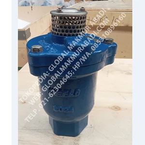 WEFLO FIG9708 SINGLE ORIFICE AIR RELIEF VALVE PN16 SCREW END DI BODY ...