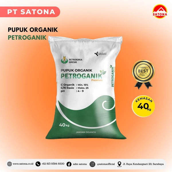 Pupuk Organik Petroganik Premium 40 Kg | Satona