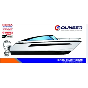 Speed Boat Fiberglass 6 Meter - Open Cabin | Ouneer Indonesia Group