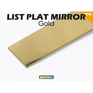 VIP List Plat Strip Mirror Stainless Steel Decorative Wall Trim - GOLD ...