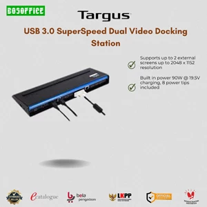 TARGUS USB 3.0 SuperSpeed Dual Video Docking Station | Multi Solution ...