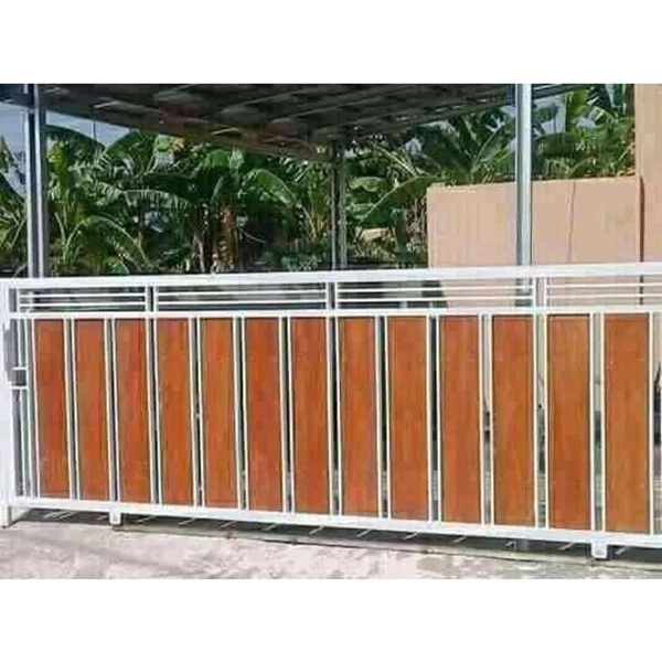 Pintu Pagar galvanis Minimalis /gerabang Motif GRC /Pintu Pagar ...