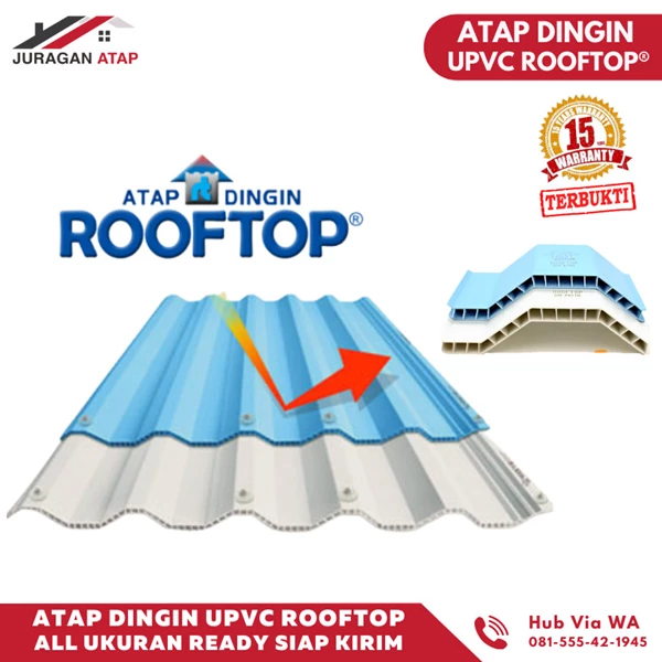 Atap Aluminium Rooftop Upvc Putih | Prima Tata Mandiri