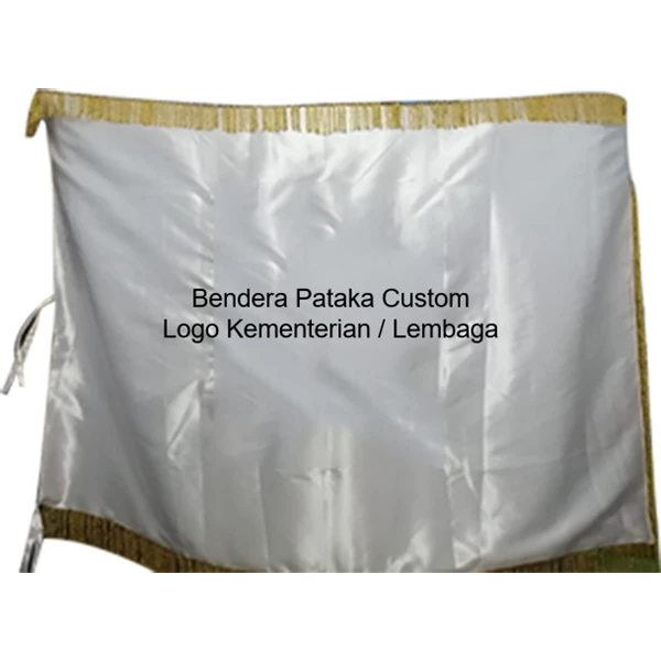 Kain Satin Bendera Pataka Logo Kementerian atau Lembaga Ukuran 120 cm x ...