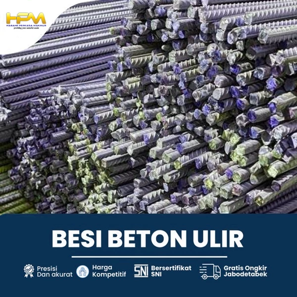 Besi Beton Ulir 10mm x 12M Merek KS Full SNI | Hagane Perkasa Makmur