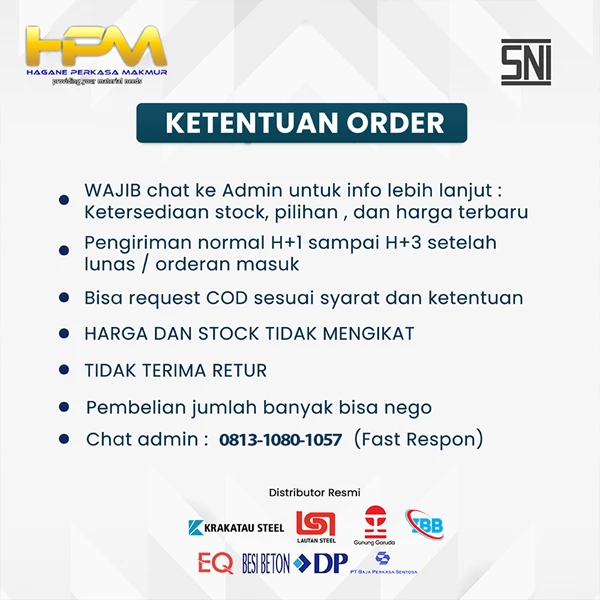 Besi Siku 4x4 Tebal 3mm Panjang 6 Meter TM Full SNI | Hagane Perkasa Makmur