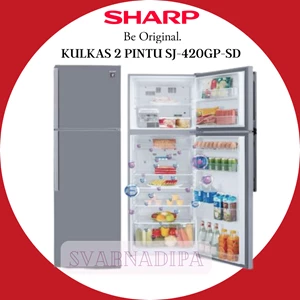 KULKAS SHARP 2 PINTU SJ 420 GP SD NO FROST | Svarna Dipa