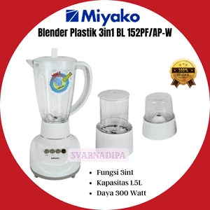BLENDER MIYAKO 3IN1 BL 152PF/AP W BLENDER 1.5L | Svarna Dipa