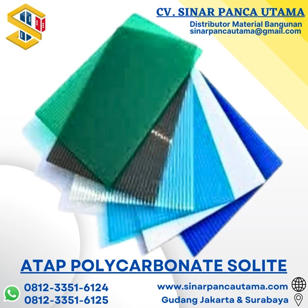 ATAP POLYCARBONATE SOLITE TEBAL 4mm | Sinar Panca Utama
