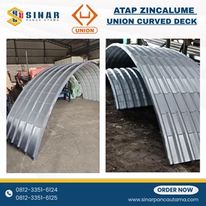 ATAP ZINCALUME UNION CURVED DECK | Sinar Panca Utama