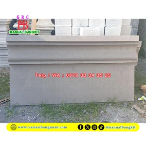 Lisplang / List plank Polos Beton Minimalis | Galeri Manual Bangkit