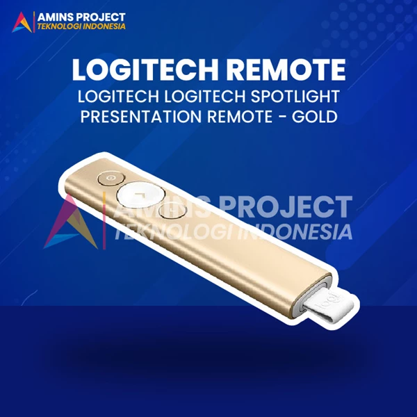Wireless Presenter Logitech Spotlight Presentation Remote - Gold ...