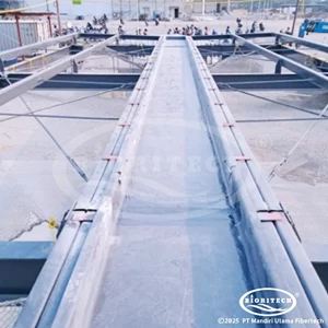 Gutter Fiber / Talang Gudang fiberglass/ Fiber talang air / Talang Air ...