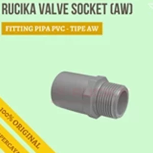 Fitting pipa pvc valve socket sambungan sok drat luar RUCIKA AW sock ...