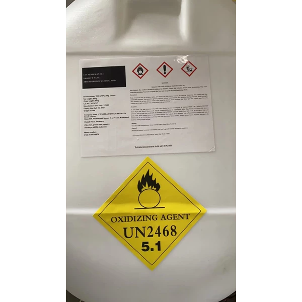 Trichloroisocyanuric Acid (TCCA-90%) Tablet 50Kg/ Drum | Mitraindo Adi ...