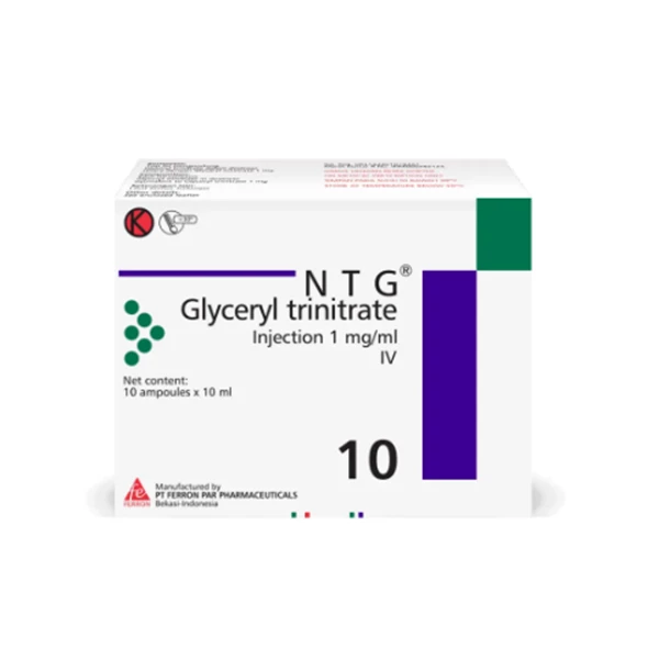 NTG INJEKSI BOX 10 AMPUL | Fajar Farmatama Distributor