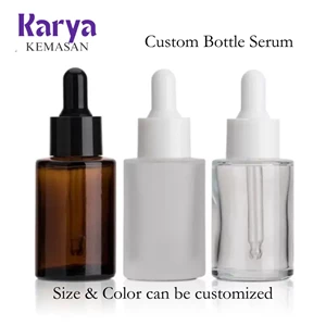 Botol Serum glass custom 20ml 30ml | Karya Utama Kemasan