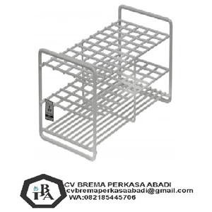 alat lab merck Test Tube Rack, plastic coated, for D : 12 mm (50 holes ...