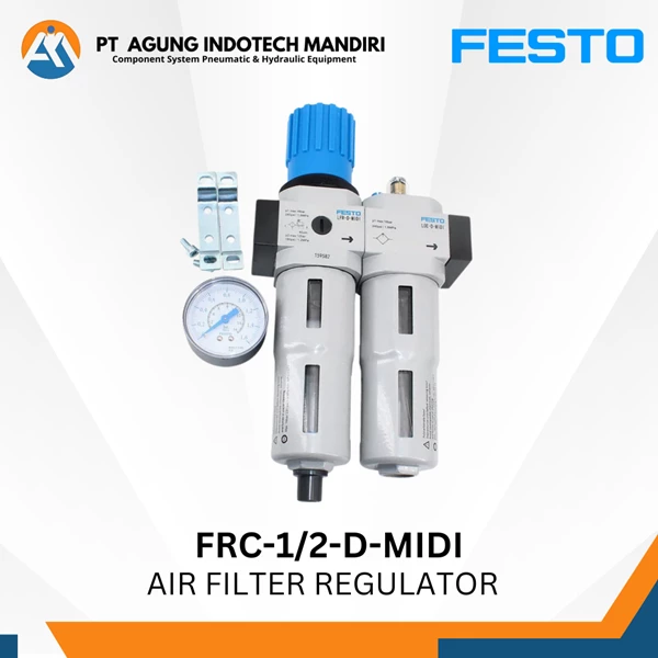 FRC-D-MIDI / FRC-1/2-D-MIDI FESTO AIR FILTER / FILTER UDARA UNIT ...