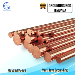 Grounding rod 1 inch x 4 meter murni tembaga | Multi Jaya Grounding