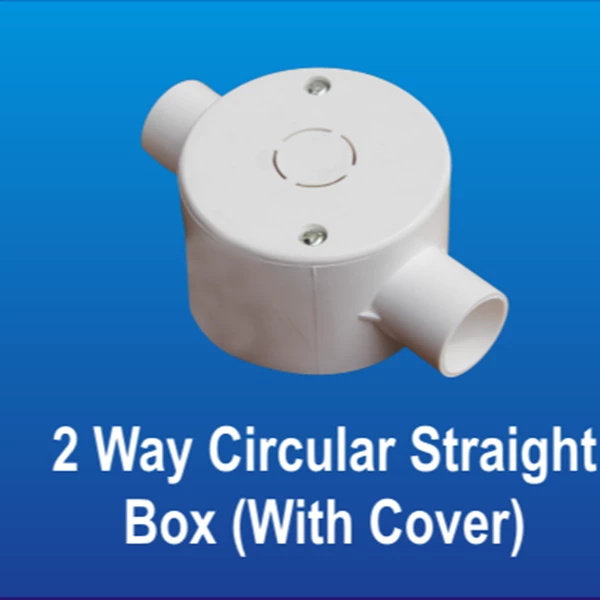 2 Way Through Box (With Cover) PVC Conduit Merk Lesso | 21 Harapan