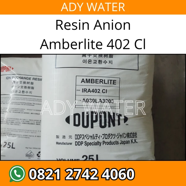 Resin Anion Amberlite IRC 402 Cl - Manado - Demineralisasi, Penukar Ion ...