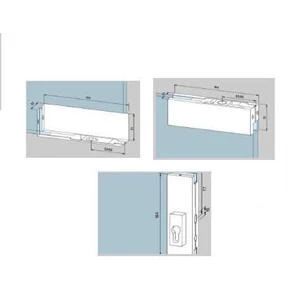 Patch Fitting Dorma UL PT 10 PSS + Dorma UL PT 20 PSS - 85 Kg + Dorma ...