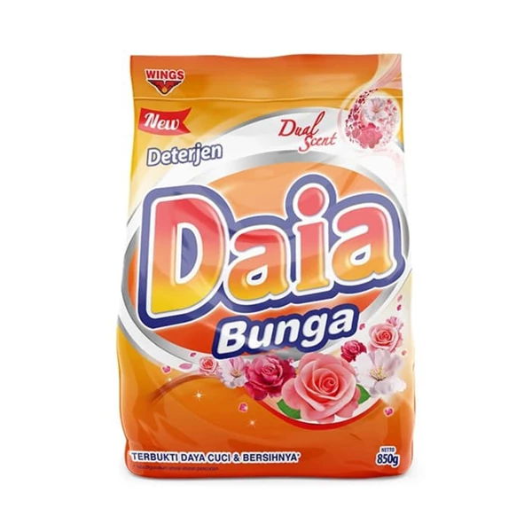 Daia Powder Detergent Bunga 800 gr 12 pack/karton bat code (DAIAP900 ...