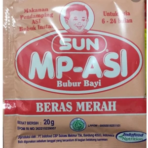 Sun mp asi beras merah 20 gr x 300 pcs/karton | Jaya Utama Santikah