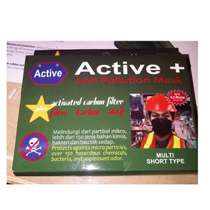 Masker Carbon ACTIVE Short anti polusi | Joy Safety Electric