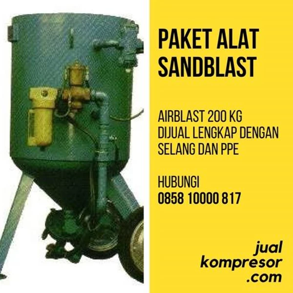 Alat Alat Mesin Sandblasting 200 Kg Lengkap | Nanditama Ratna Gemilang