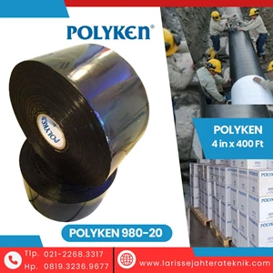 POLYKEN TAPE WRAPPING PIPA 4 INCH X 400 FEET HITAM | Laris Sejahtera Teknik