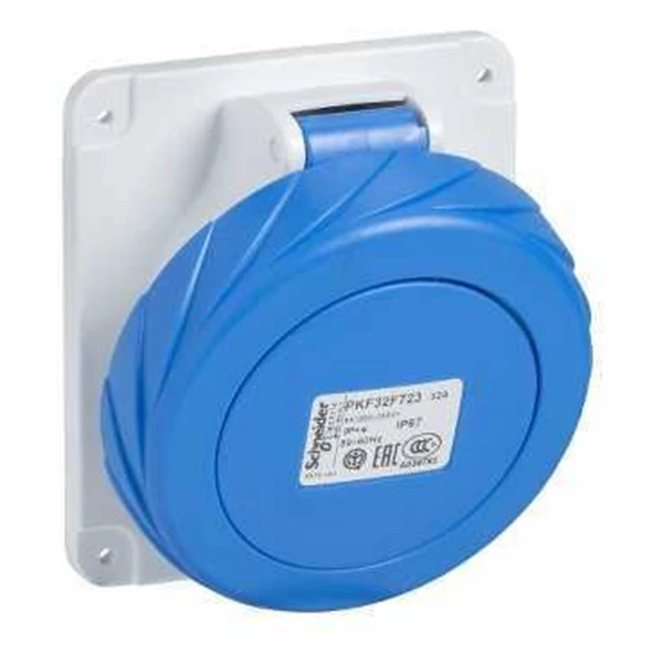 Panel Mounted Angled Socket IP 44 & IP 67 Schneider | Bintang Jaya
