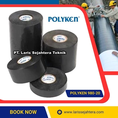 Polyken Wrapping Tape 6 inchi x 100 Ft Hitam | Laris Sejahtera Teknik